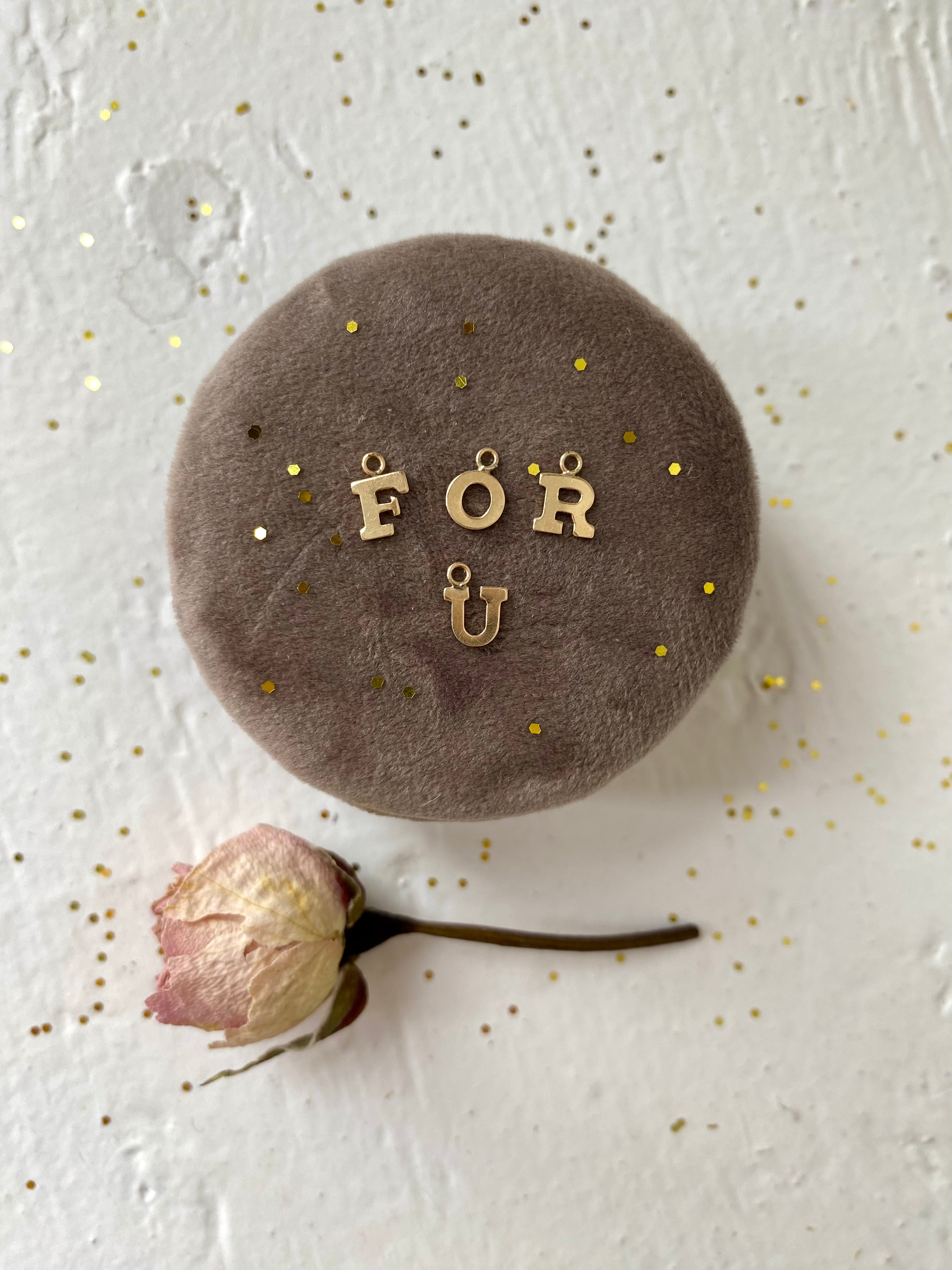 Gold Filled Letter Charms – Anice Jewellery